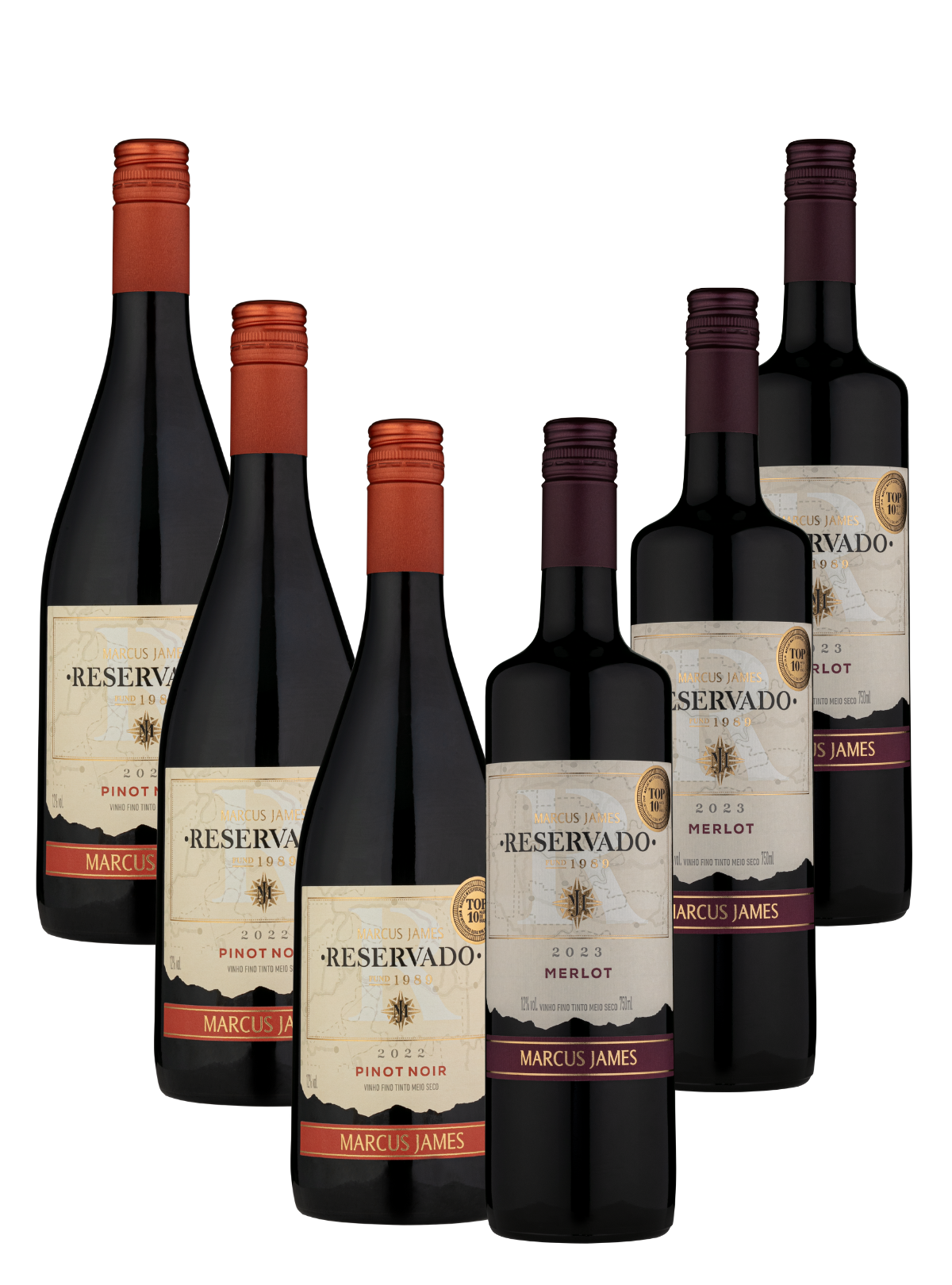Kit Marcus James Pinot Noir e Merlot | Vinícola Aurora