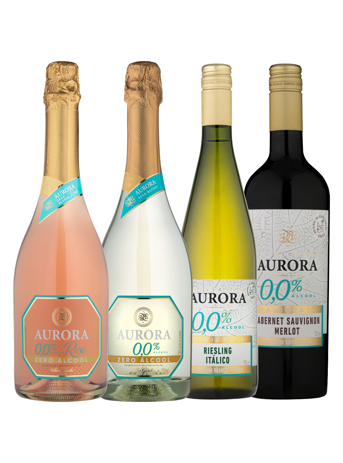 Kit Zero Álcool Aurora - 4 unidades | Vinícola Aurora